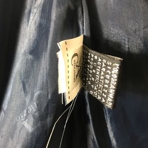 Armani Collezioni | Jackets & Coats | Armani Collezioni Blue Leather ...